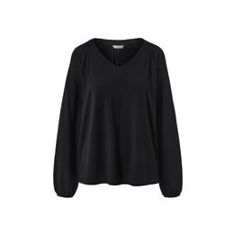 Tchibo - Blusenshirt mit Raffung - Damen - Gr. L - schwarz