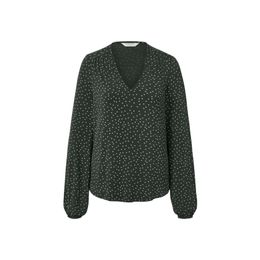 Tchibo - Gepunktetes Blusenshirt - Damen - Gr. XXL - dunkelgrün/gepunktet