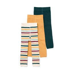 Tchibo - 3 Kinder-Strickleggings - Herren - Gr. 110/116 - dunkelgrün
