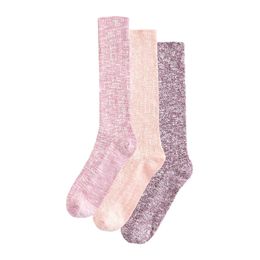 next Socken Damen Gr&ouml;&szlig;e 36/41 puder / eosin / dunkelpink / wei&szlig;
