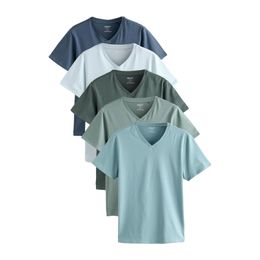 next T-Shirt Herren Gr&ouml;&szlig;e L navy / pastellblau / mint / pastellgr&uuml;n / dunkelgr&uuml;n