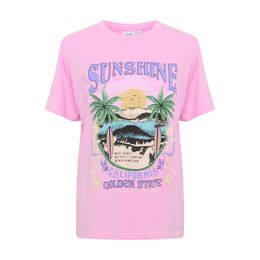 Saint Tropez T-Shirt Damen Gr&ouml;&szlig;e L gelb / gr&uuml;n / flieder / schwarz