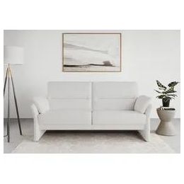 2,5-Sitzer DOMO collection "Pina, schmale Armlehnen, mit Federkern, kompakt & elegant", beige (creme), B:199cm H:95cm T:88cm, 95% Polyester, 5% Polyamid, Sofas, Hoher Sitzkomfort, Microfaser hochflorig, creme, Breite 199 cm