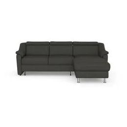 Sit & More Ecksofa SIT & MORE "Freetown L-Form", braun (mocca), B:257cm H:84cm T:166cm, Sofas, inklusive Kopfteilverstellung und komfortablem Federkern