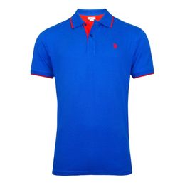 U.S. Polo Assn. Shirt Herren Gr&ouml;&szlig;e XL royalblau / neonorange