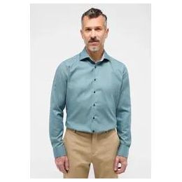 Langarmhemd Eterna "SLIM FIT", Herren, Gr. 41, Normalgrößen, grün, 100% cotton, schmal, Manschette, Hemden
