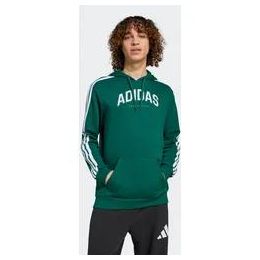 Kapuzensweatshirt Adidas SPORTSWEAR "M C COLLEG HOOD", Herren, Gr. XL, grün (collegiate grün), Obermaterial: 70% Baumwolle, 30% Polyester, sportlich, Sweatshirts