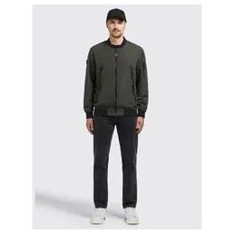 Bomberjacke Khujo "ASTILE3", Herren, Gr. L, grün (dunkeloliv), 100% Polyester, unifarben, regular fit hüftlang, eingesetzt Rippbündchen, Jacken