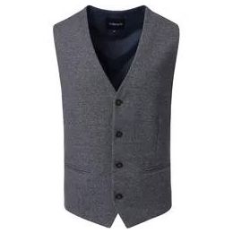 Anzugweste Venti "Venti Anzugweste uni", Herren, Gr. 48, graues mittelblau, 52% Polyester, 47% Baumwolle, 1% Elasthan, Westen