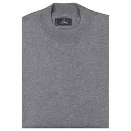 Rundhalspullover Ragman, Herren, Gr. 58, grau (mittelgrau), 95% Baumwolle 5% Kaschmir, hoch geschlossener Ausschnitt, Pullover