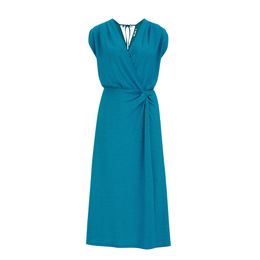 WE Fashion Kleid Damen Gr&ouml;&szlig;e 46 blau Winterkleid