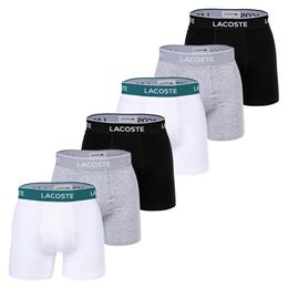 Lacoste Boxershort Herren Gr&ouml;&szlig;e L graumeliert / schwarz / wei&szlig;