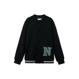 name it Sweatjacke 'NKMOSKAR' Jungen Gr&ouml;&szlig;e 146/152 hellgr&uuml;n / schwarz