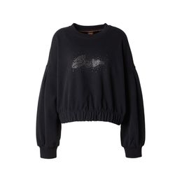 BOSS Sweatshirt 'C_Easton' Damen Gr&ouml;&szlig;e L schwarz / silber