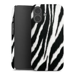 DeinDesign iPhone 17 Handy Premium Case Smartphone Handyhülle Schutzhülle glänzend Muster Fur Zebra Premium Case