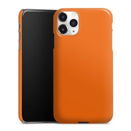 DeinDesign iPhone 11 Pro Max Handy Premium Case Smartphone Handyh&uuml;lle Schutzh&uuml;lle gl&auml;nzend Colour Unicoloured Orange Premium Case