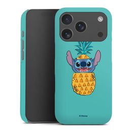 DeinDesign iPhone 17 Pro Handy Premium Case Smartphone Handyh&uuml;lle Schutzh&uuml;lle gl&auml;nzend Disney Lilo & Stitch Pineapple Premium Case