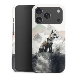 DeinDesign iPhone 17 Pro Handy Premium Case Smartphone Handyh&uuml;lle Schutzh&uuml;lle gl&auml;nzend Nature Mountain Fox Premium Case