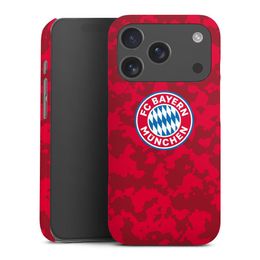 DeinDesign iPhone 17 Pro Handy Premium Case Smartphone Handyh&uuml;lle Schutzh&uuml;lle gl&auml;nzend Camouflage Fcb Fc Bayern M&uuml;nchen Premium Case