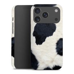 DeinDesign iPhone 17 Pro Handy Premium Case Smartphone Handyh&uuml;lle Schutzh&uuml;lle matt Animal Look Animal Print Cow Skin Premium Case