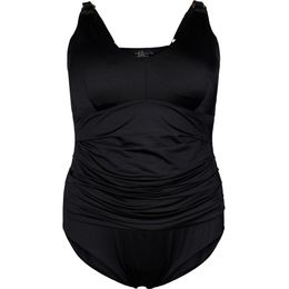 Swim by Zizzi Badeanzug 'Senya' Damen Größe 8XL schwarz