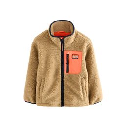 Superdry & Co Fleecejacke M&auml;dchen Gr&ouml;&szlig;e 92 camel / koralle