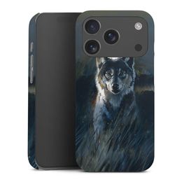 DeinDesign iPhone 17 Pro Handy Premium Case Smartphone Handyh&uuml;lle Schutzh&uuml;lle matt Wolf Painting Nature Premium Case