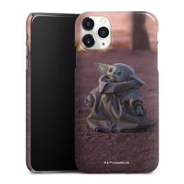 DeinDesign iPhone 11 Pro Max Handy Premium Case Smartphone Handyh&uuml;lle Schutzh&uuml;lle gl&auml;nzend Baby Yoda Star Wars The Child Premium Case
