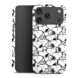 DeinDesign iPhone 17 Pro Handy Premium Case Smartphone Handyh&uuml;lle Schutzh&uuml;lle matt Peanuts Snoopy Muster Premium Case