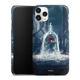 DeinDesign iPhone 11 Pro Max Handy Premium Case Smartphone Handyh&uuml;lle Schutzh&uuml;lle gl&auml;nzend The Beauty And The Beast Disney Princess Rose Premium Case
