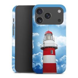 DeinDesign iPhone 17 Pro Handy Premium Case Smartphone Handyh&uuml;lle Schutzh&uuml;lle gl&auml;nzend Cloud Lighthouse Sky Premium Case