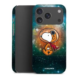 DeinDesign iPhone 17 Pro Handy Premium Case Smartphone Handyh&uuml;lle Schutzh&uuml;lle matt Official Licensed Product Snoopy Astronaut Premium Case