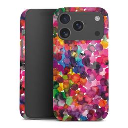 DeinDesign iPhone 17 Pro Handy Premium Case Smartphone Handyh&uuml;lle Schutzh&uuml;lle matt Water Colour Colourful Points Premium Case