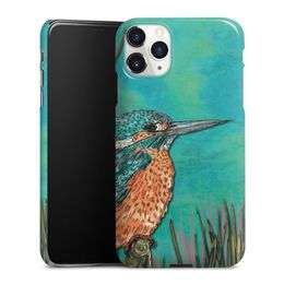 DeinDesign iPhone 11 Pro Max Handy Premium Case Smartphone Handyh&uuml;lle Schutzh&uuml;lle gl&auml;nzend Bird Painting Animals Premium Case