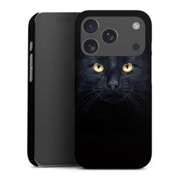 DeinDesign iPhone 17 Pro Handy Premium Case Smartphone Handyh&uuml;lle Schutzh&uuml;lle matt Eye Cat Black Premium Case