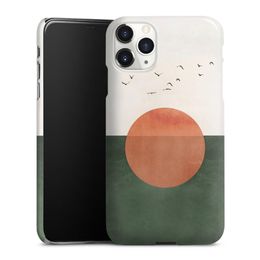 DeinDesign iPhone 11 Pro Max Handy Premium Case Smartphone Handyh&uuml;lle Schutzh&uuml;lle gl&auml;nzend Sunset Bird Sunshine Premium Case