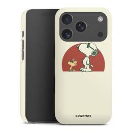 DeinDesign iPhone 17 Pro Handy Premium Case Smartphone Handyh&uuml;lle Schutzh&uuml;lle gl&auml;nzend Snoopy Official Licensed Product Kindheit Premium Case