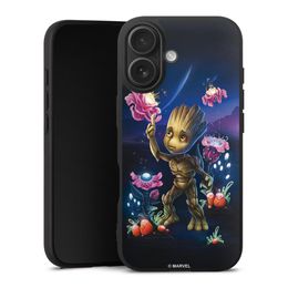 DeinDesign iPhone 17 Handy Premium Silikon H&uuml;lle Handyh&uuml;lle schwarz Case Baby Groot Marvel Guardians Of The Galaxy Silikon Premium Case