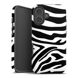 DeinDesign iPhone 17 Handy Panzer Handyhülle robuste Outdoor Hülle Schutzhülle matt Animal Print Animal Look Zebra Tough Case