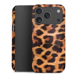 DeinDesign iPhone 17 Pro Handy Premium Case Smartphone Handyh&uuml;lle Schutzh&uuml;lle gl&auml;nzend Animal Print Leopard Fur Premium Case