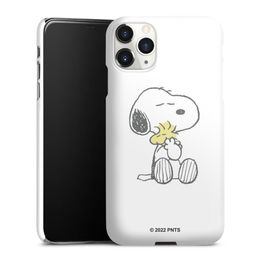 DeinDesign iPhone 11 Pro Max Handy Premium Case Smartphone Handyh&uuml;lle Schutzh&uuml;lle gl&auml;nzend Snoopy Peanuts Love Premium Case