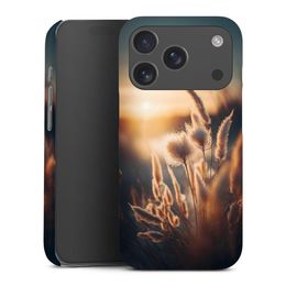 DeinDesign iPhone 17 Pro Handy Premium Case Smartphone Handyh&uuml;lle Schutzh&uuml;lle gl&auml;nzend Sun Pampasgras Nature Premium Case