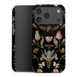 DeinDesign iPhone 17 Pro Handy Premium Case Smartphone Handyh&uuml;lle Schutzh&uuml;lle gl&auml;nzend Flower Wreath Bee Blossom Premium Case