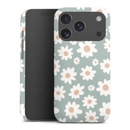 DeinDesign iPhone 17 Pro Handy Premium Case Smartphone Handyh&uuml;lle Schutzh&uuml;lle matt Daisy Muster Flowers Premium Case