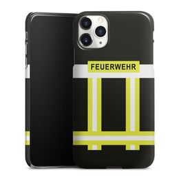 DeinDesign iPhone 11 Pro Max Handy Premium Case Smartphone Handyh&uuml;lle Schutzh&uuml;lle gl&auml;nzend Fire Fighter Fire Fighters Job Premium Case