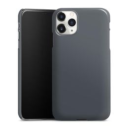 DeinDesign iPhone 11 Pro Max Handy Premium Case Smartphone Handyh&uuml;lle Schutzh&uuml;lle gl&auml;nzend Anthracite Unicoloured Grey Premium Case