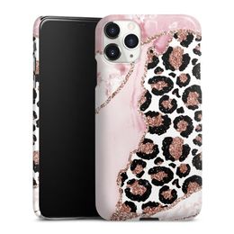 DeinDesign iPhone 11 Pro Max Handy Premium Case Smartphone Handyh&uuml;lle Schutzh&uuml;lle gl&auml;nzend Glitzer Marble Leopard Premium Case