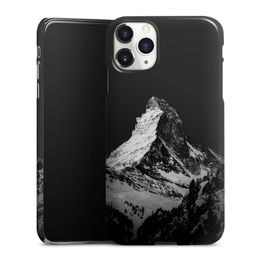 DeinDesign iPhone 11 Pro Max Handy Premium Case Smartphone Handyh&uuml;lle Schutzh&uuml;lle gl&auml;nzend Mountain Snow Mountain Top Premium Case