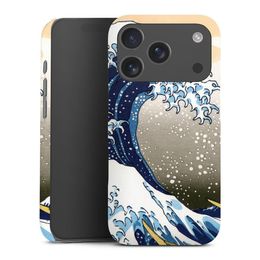 DeinDesign iPhone 17 Pro Handy Premium Case Smartphone Handyh&uuml;lle Schutzh&uuml;lle gl&auml;nzend Katsushika Hokusai Die Gro&szlig;e Welle Vor Kanagawa Kunst Premium Case