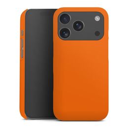DeinDesign iPhone 17 Pro Handy Premium Case Smartphone Handyh&uuml;lle Schutzh&uuml;lle gl&auml;nzend Orange Unicoloured Colour Premium Case